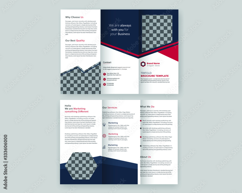 Abstract blurb theme. Black, white brochure cover design. Info banner ...