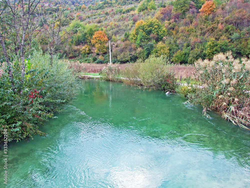 The upper part of the river Korana and below the Plitvice Lakes ...
