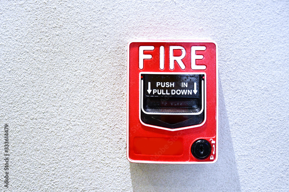 Pull station or call point, Manual fire alarm activation, Activated ...