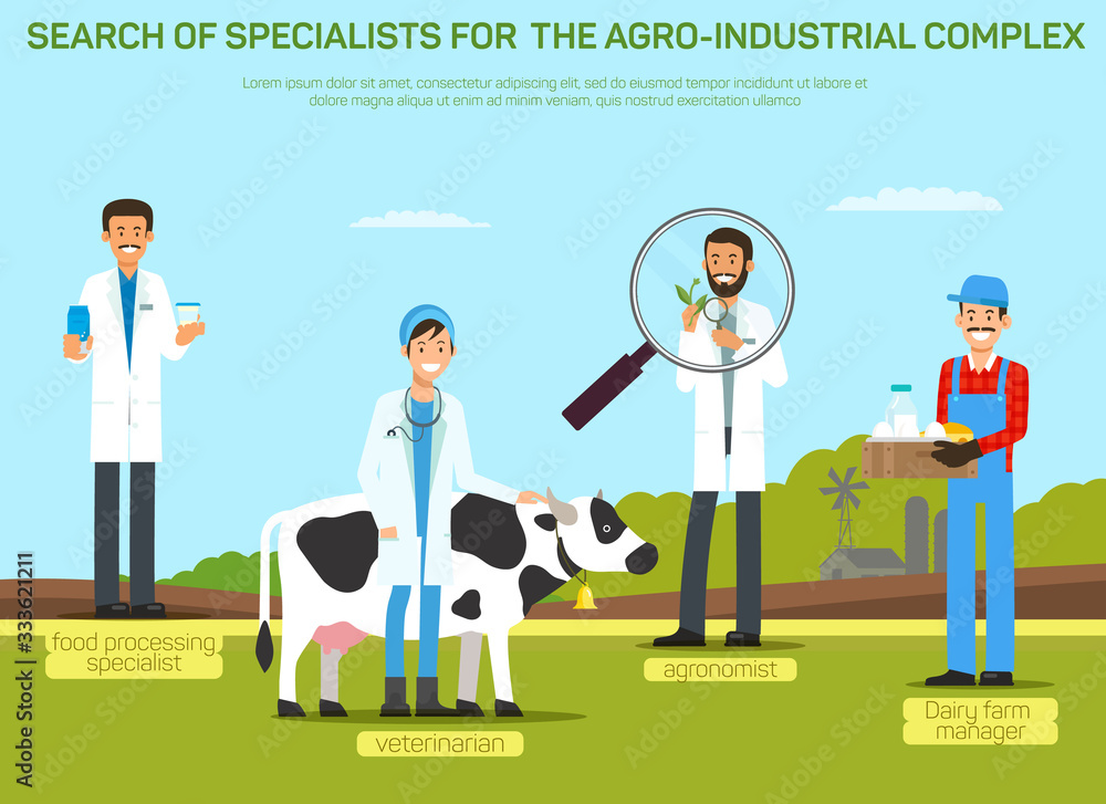 Agribusiness Workers Recruitment Banner Template. Hiring Agro ...