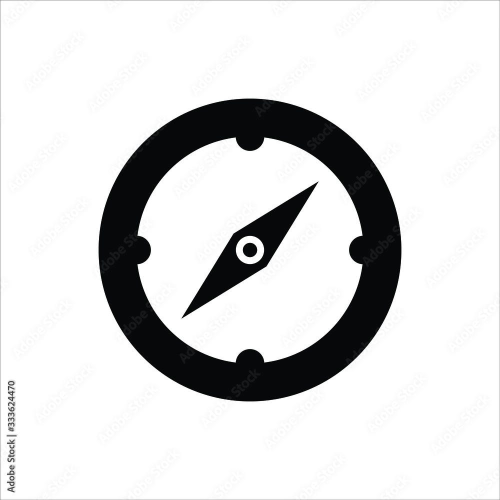 Compass. Compass icon vector. compass logo. which is isolated in white ...