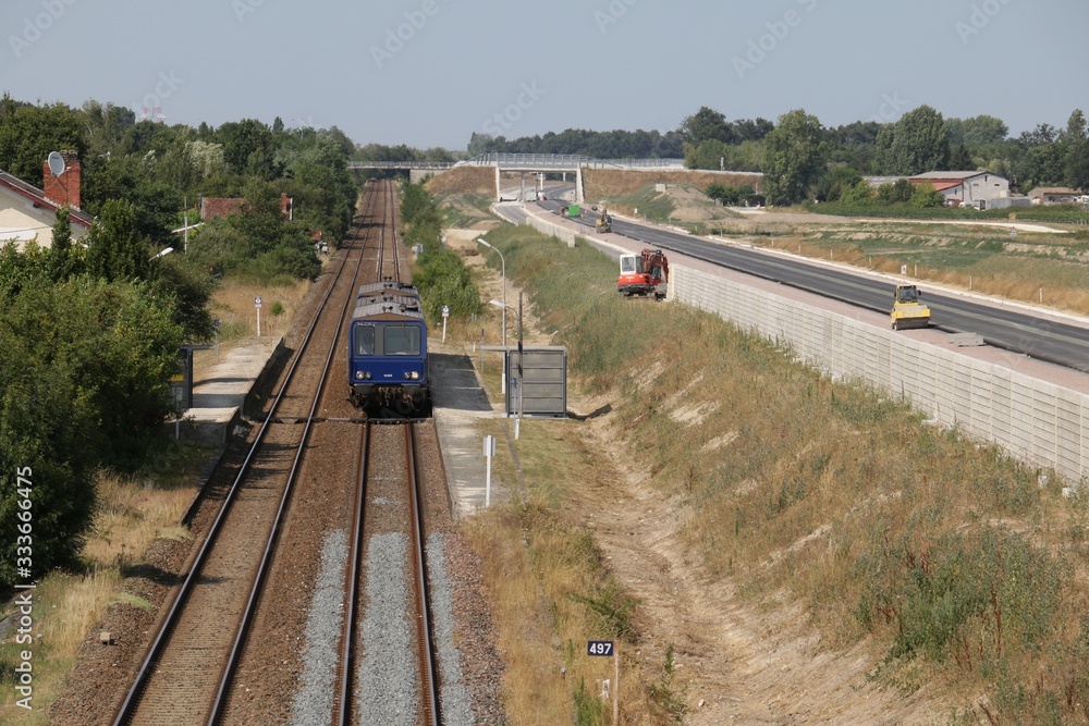 Construction LGV SEA ligne à grande vitesse Sud Europe Atlantique Paris ...