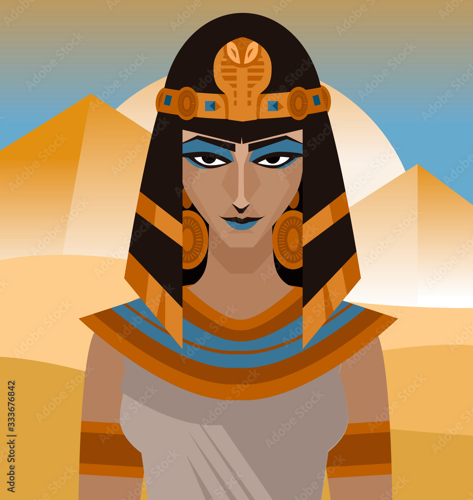 cleopatra queen of the nile Stock Vector | Adobe Stock