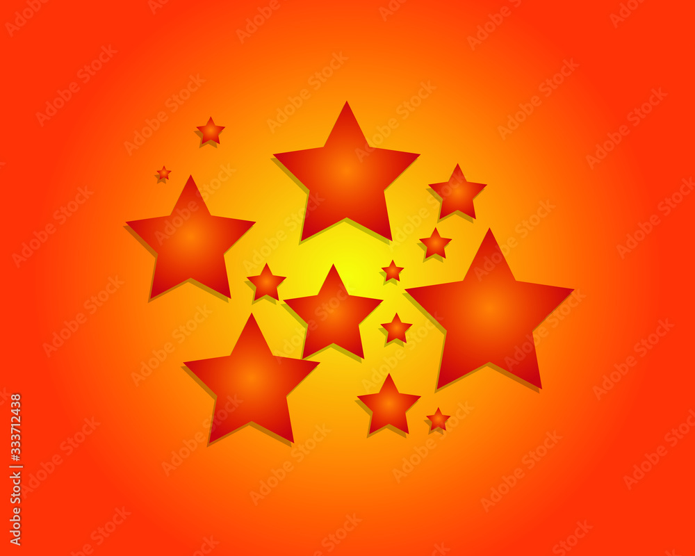 Red star Red Shooting Star with Elegant Star Background graphic ...
