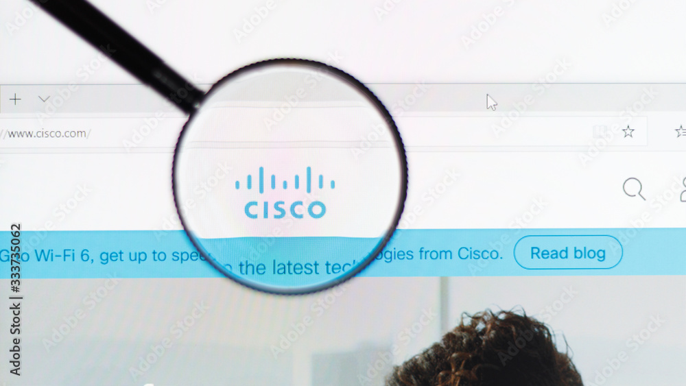 Tolyatti / Russia - 02.23.2019: CISCO logo on the official website ...