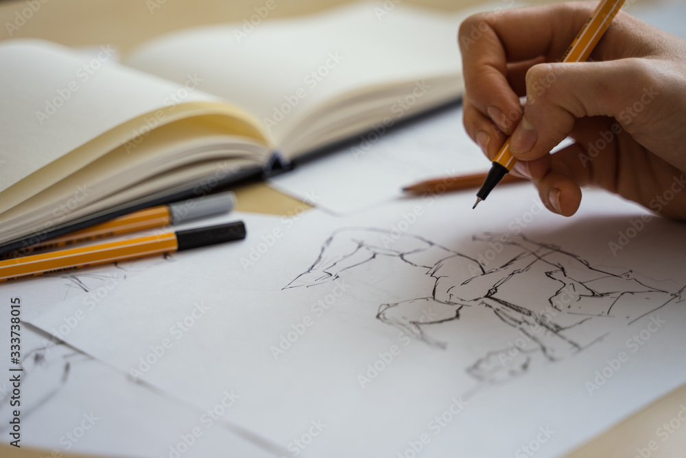 How to draw class of many figure drawing pencil and marker sketches ...