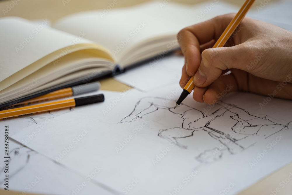 How to draw class of many figure drawing pencil and marker sketches ...