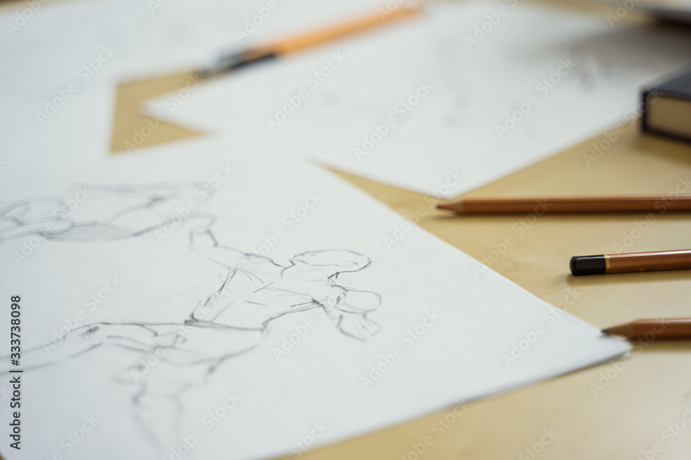 How to draw class of many figure drawing pencil and marker sketches ...