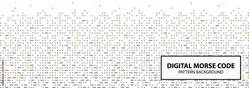 Digital Morse Code Pattern. Design and Inspiration from Morse code, Geometric drawing, suitable ...
