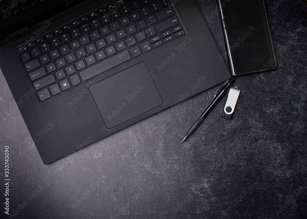 Black on black desktop background with room for text and all black and ...