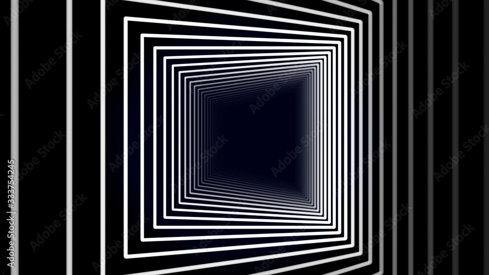 Abstract Hi Tech geometric futuristic modern tunnel background ...