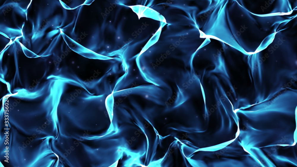 Elegant smooth depth abstract Waving Soft Magic Cloth Curtain ...