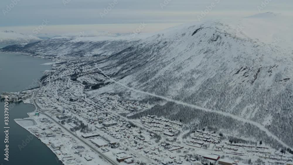 Drone aerial footage of Tromsø, the capital of the Arctic is a lively ...