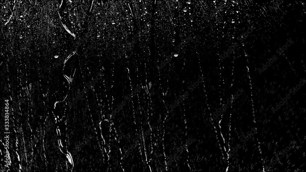 4k Rain Drops Falling Alpha Computer generated rain looped animation ...