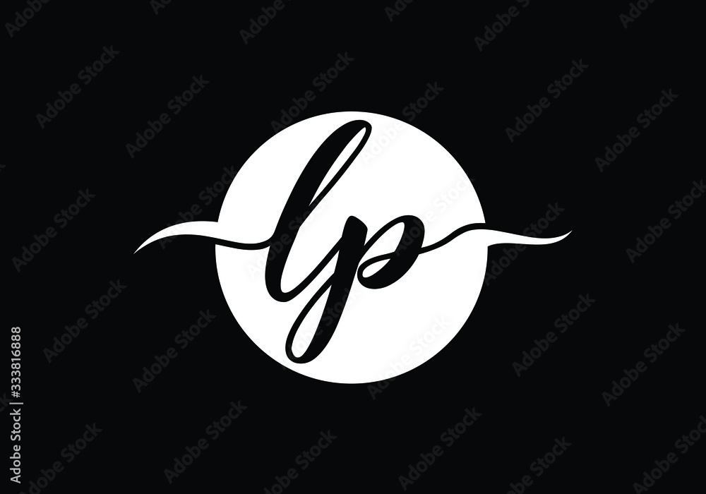 L P Initial Letter Logo design vector template, Graphic Alphabet Symbol ...