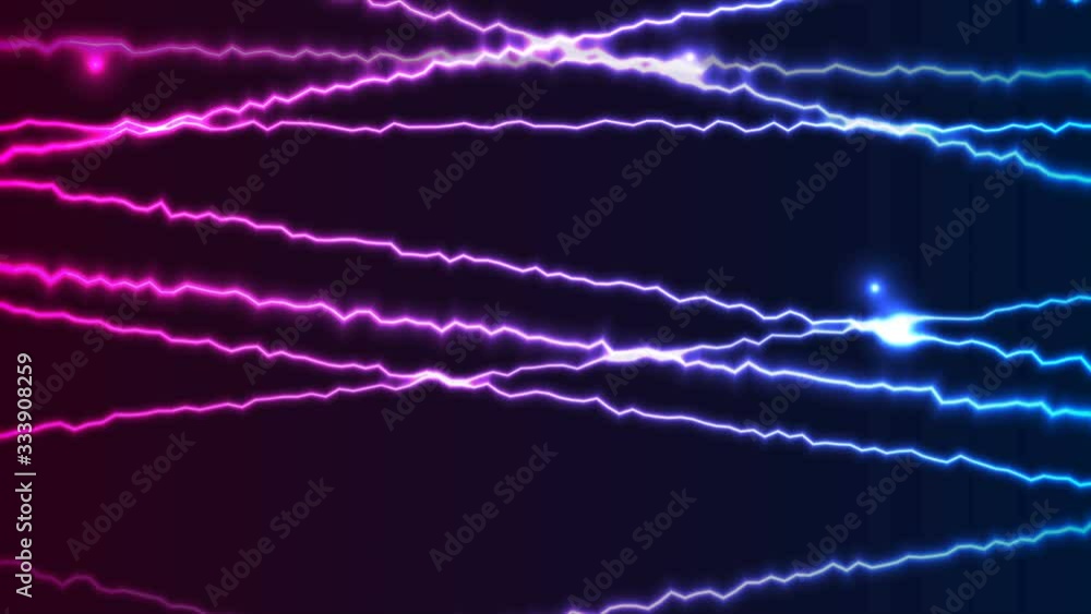 Blue and purple electric current flow abstract neon technology ...