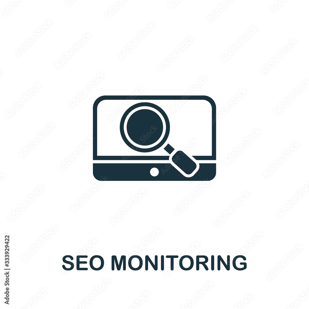 Seo Monitoring Icon From Seo Collection Simple Line Seo Monitoring Icon For Templates Web