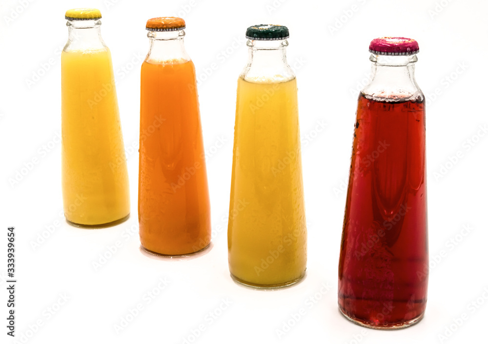 Bouteilles de jus de fruits et légumes Stock Photo | Adobe Stock