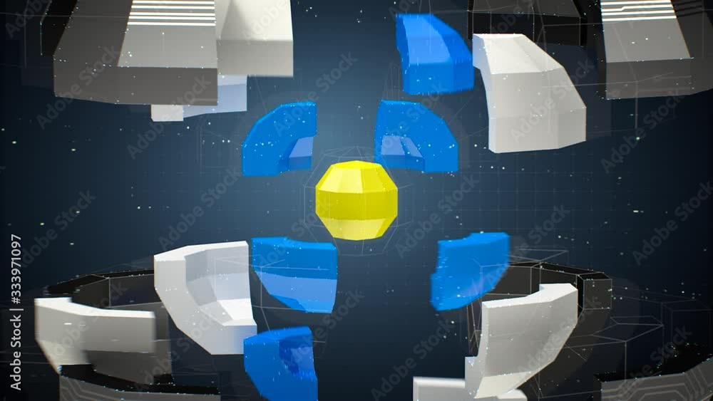 Animated spherical diagram for infographic Stock Video | Adobe Stock