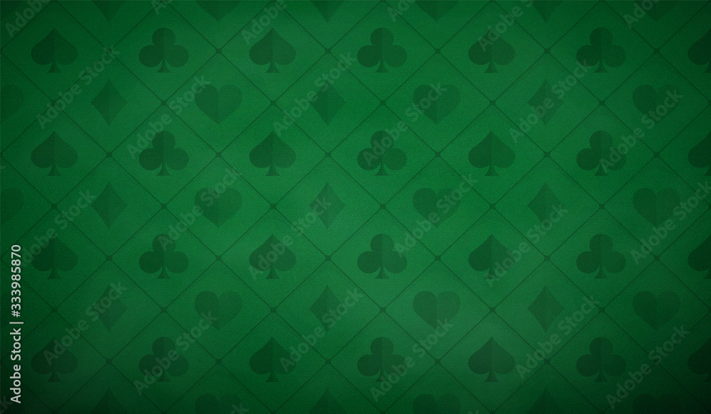 Vetor de Poker table background in green color. do Stock | Adobe Stock