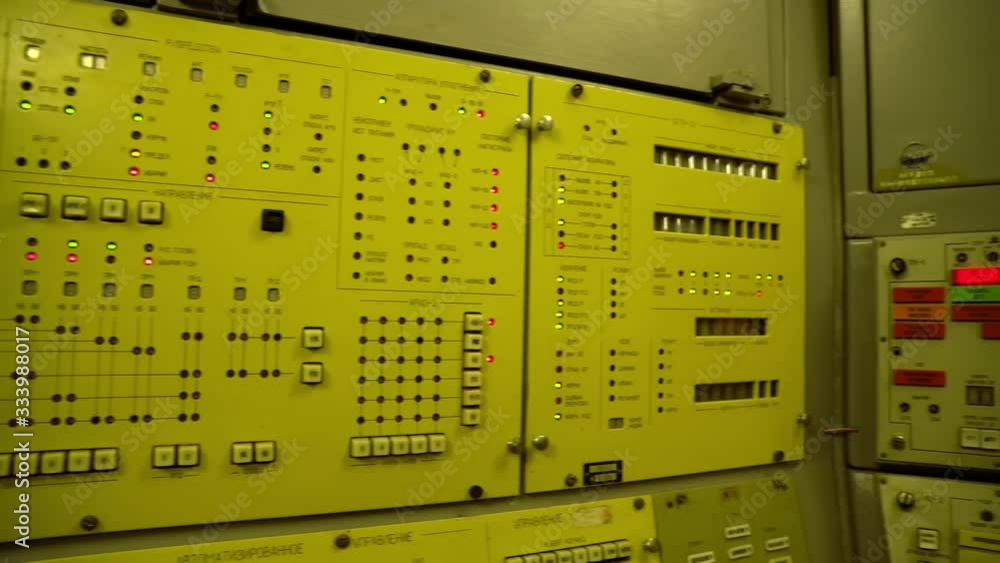 soviet control panel for launching intercontinental ballistic missiles ...