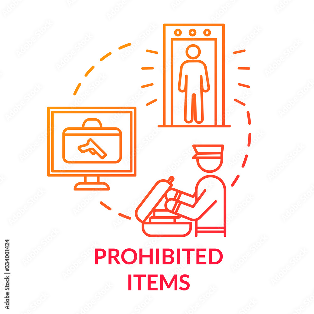 Airport Security Check Icon