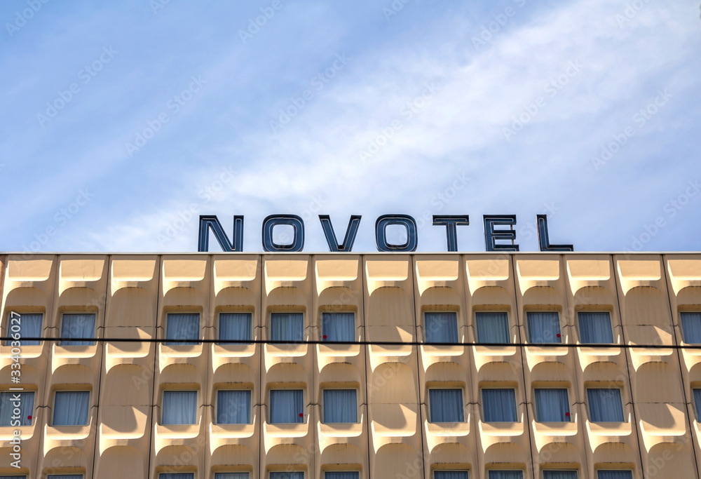 Strasbourg, France, July 3, 2019: Novotel is a hotel brand within the ...