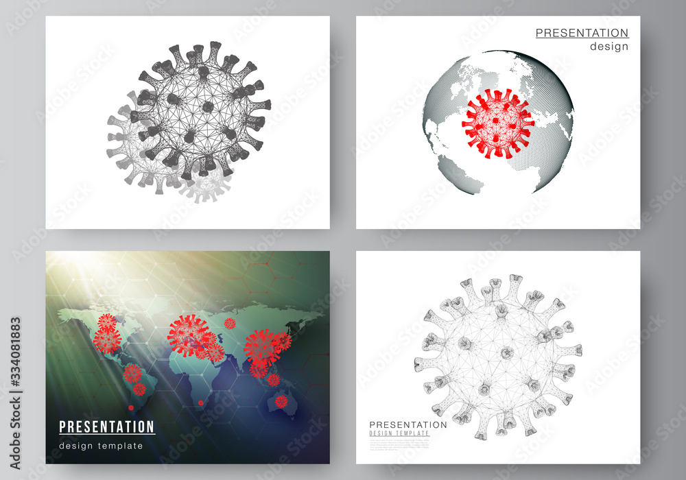 Vector layout of the presentation slides design business templates ...