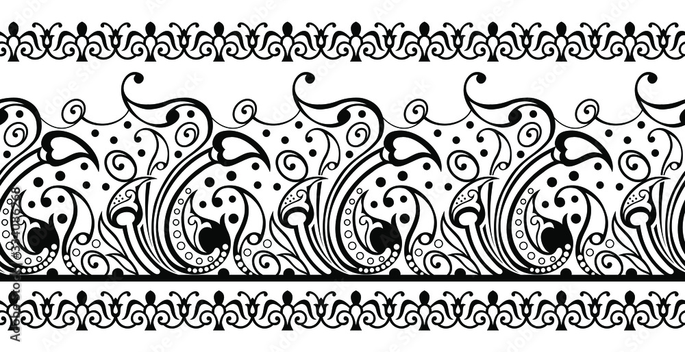 Border Design Patterns Black And White