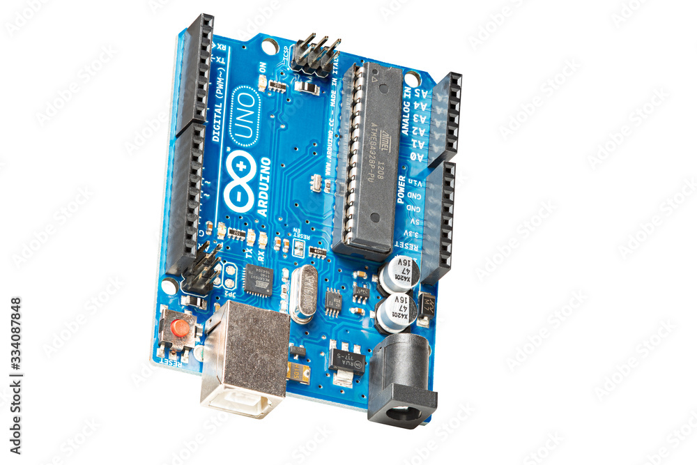 DURBAN SOUTH AFRICA - MARCH 28 2020: Arduino Uno, open source ...