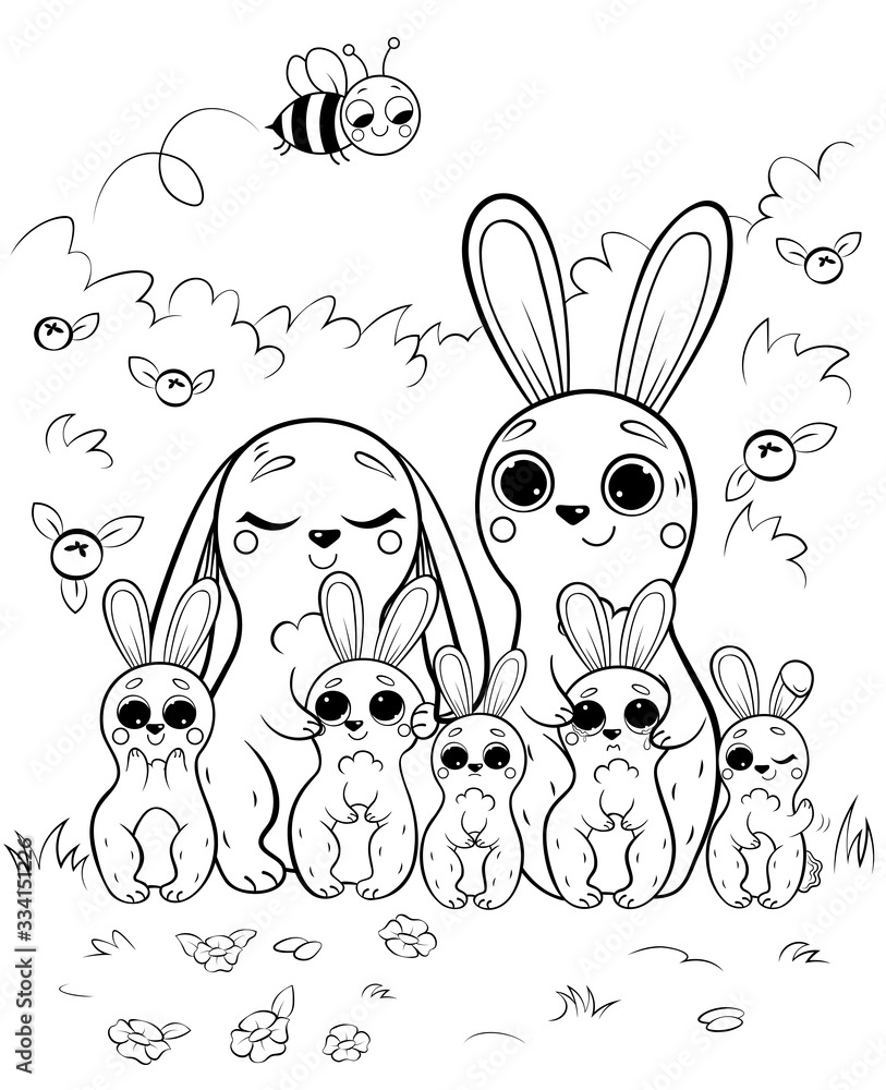 Bunny Coloring Pages But Little Really Little