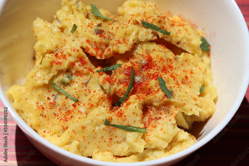 Jhunka or Zunka or pithale, a chickpea flour porridge, a vegetarian ...