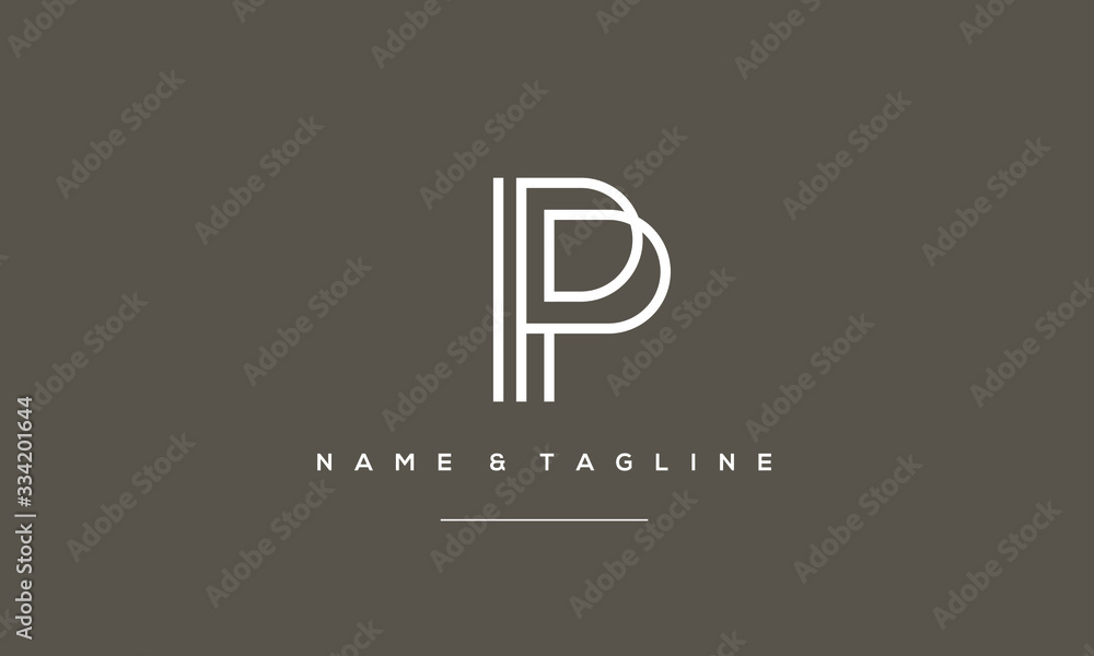 Alphabet letter icon symbol P Stock Vector | Adobe Stock