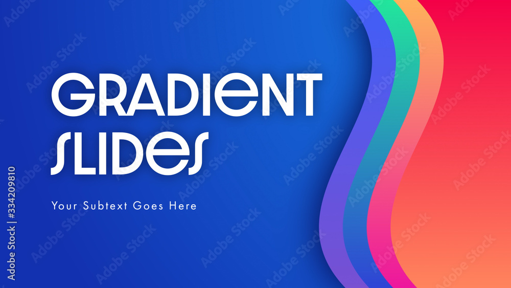 Gradient Slides Overlay Stock Template | Adobe Stock