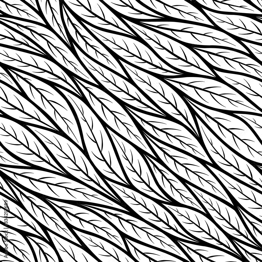 Leaves motif. Seamless pattern leaf. Surface floral organic background ...