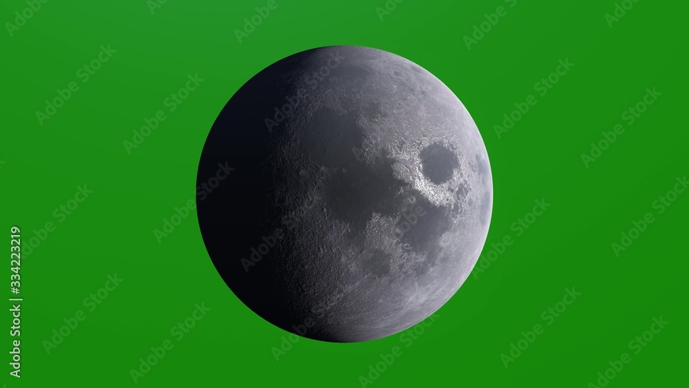 Realistic Planet Moon, Luna, Lunar. Beautiful texture and moonlight in ...