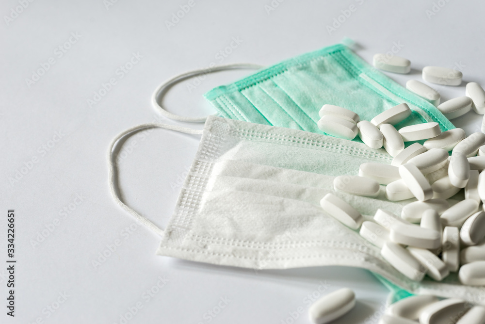 Covid-19 medical disposable face mask The new coronavirus pneumonia ...