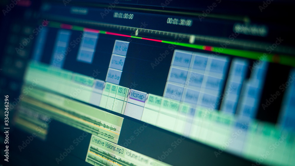 video editting timeline Stock Photo | Adobe Stock