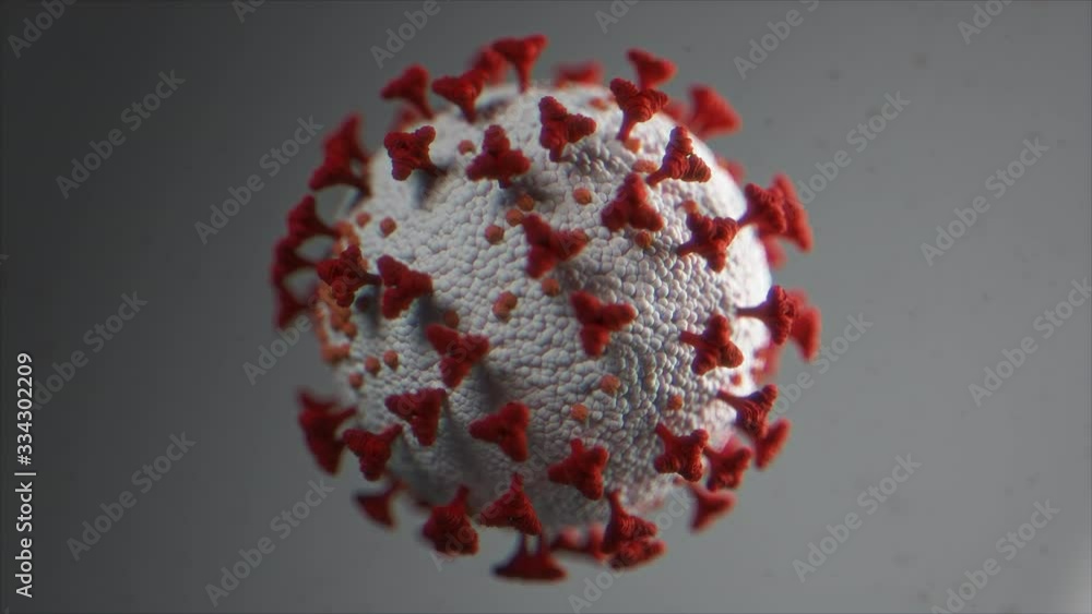 Anatomically correct model of COVID-19 coronavirus. Stock ビデオ | Adobe Stock