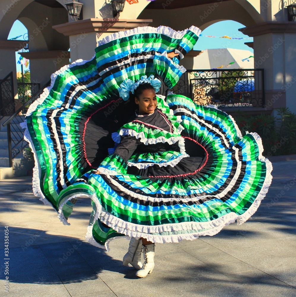 Mujer Folclore Jalisco 7 Stock Photo | Adobe Stock