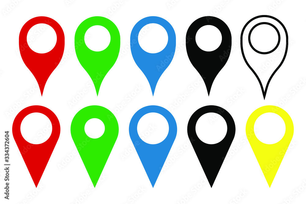 Pin map place location icon , Pin map symbol. vector illustration. EPS ...