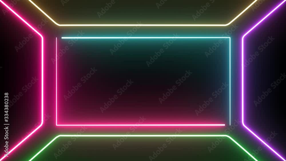 80s background squares movies animated 1980s neon light effect retro ...