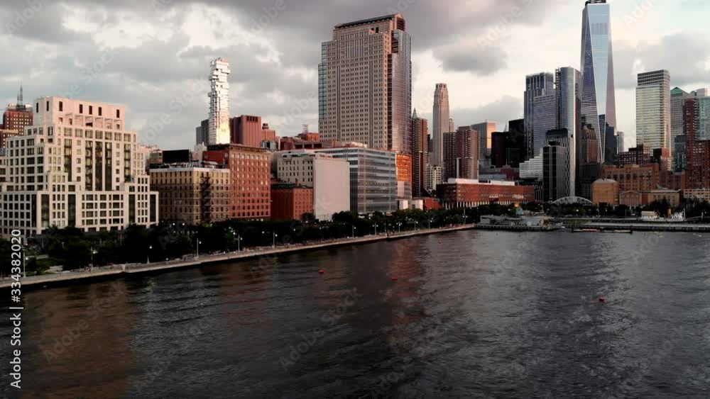 Concept of transience of time in metropolitan lifestyle aerial ...