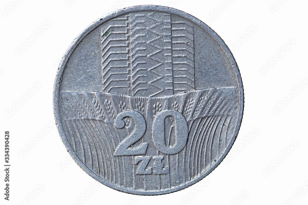Polish People's Republic, Polska Rzeczpospolita Ludowa old 20 zloty ...