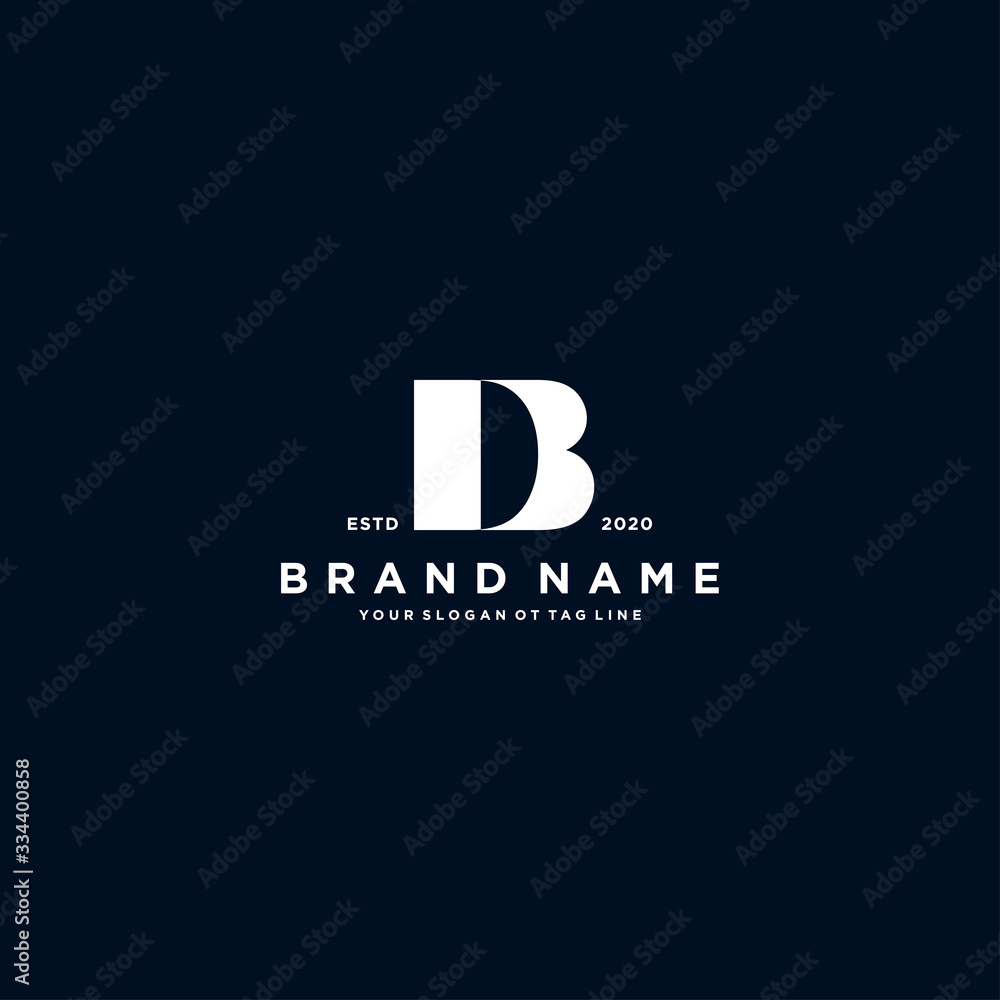 letter DB logo design vector Stock Vector | Adobe Stock