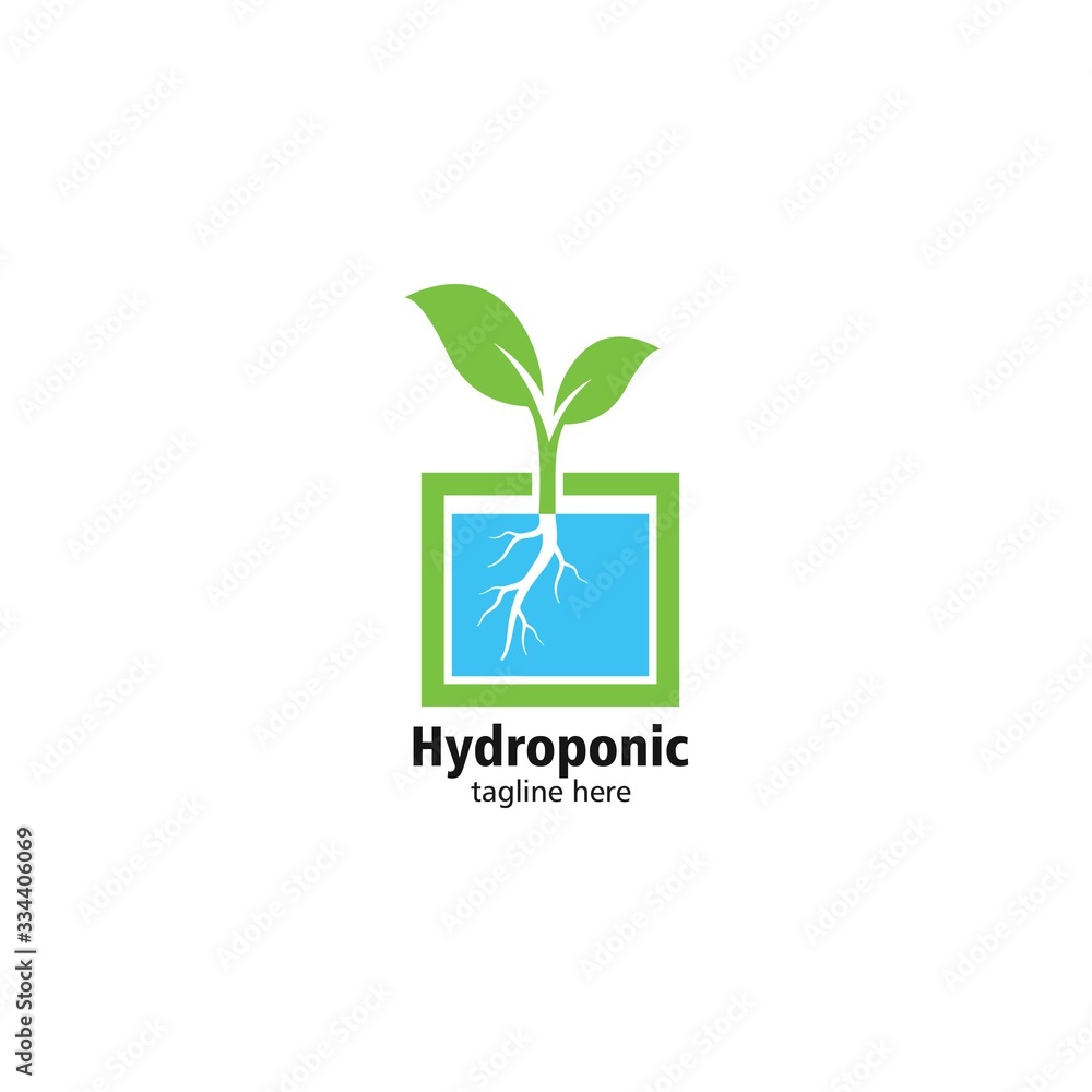 Hydroponic logo vector icon illustration Stock Vector | Adobe Stock