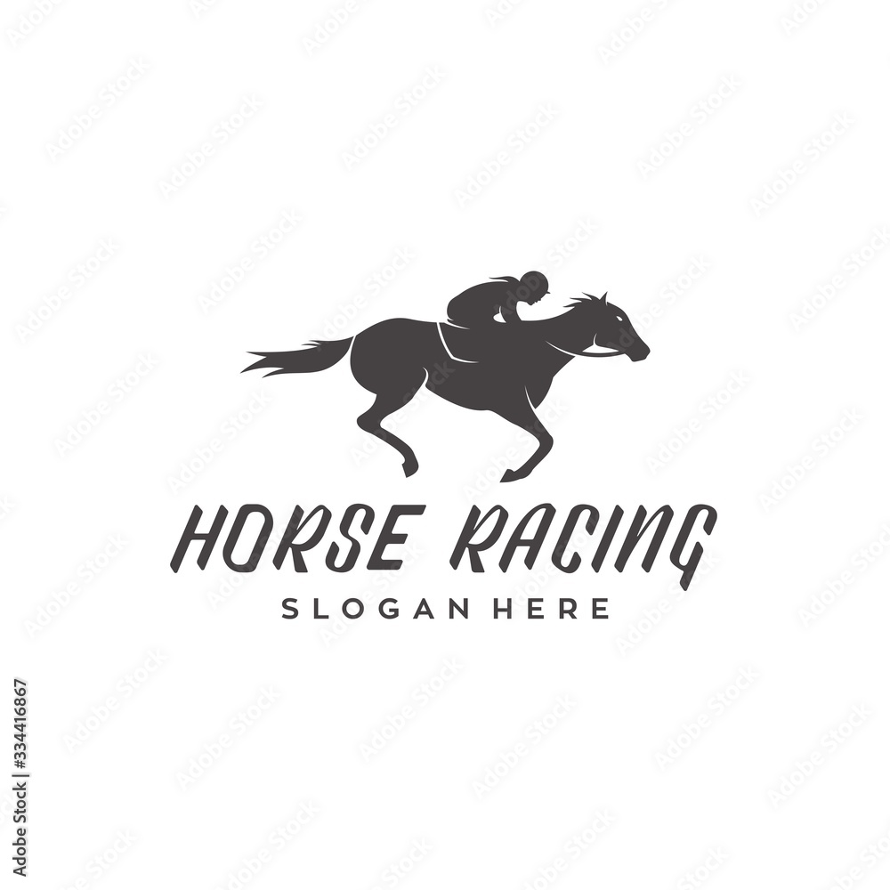 Horse logo template symbol for business. Horse racing logo Stock Vector ...