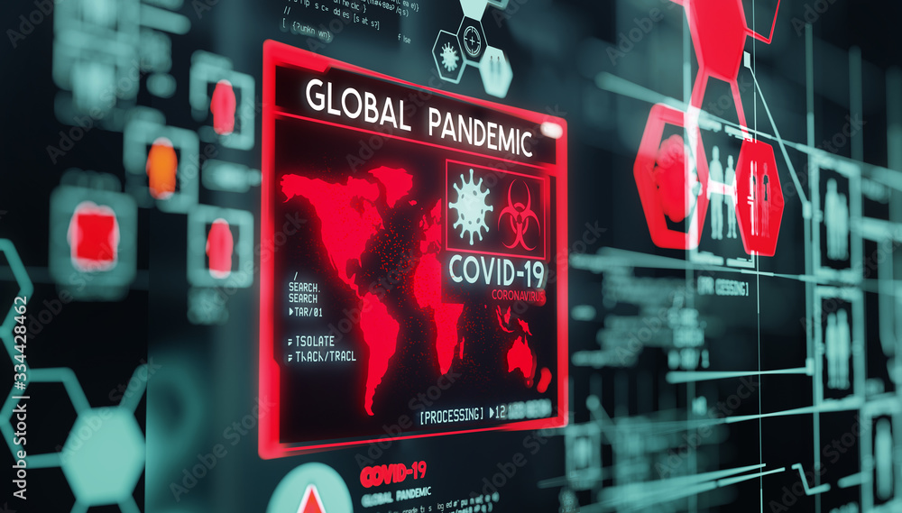 Covid-19 coronavirus, data visualization of the virus as it turns into ...