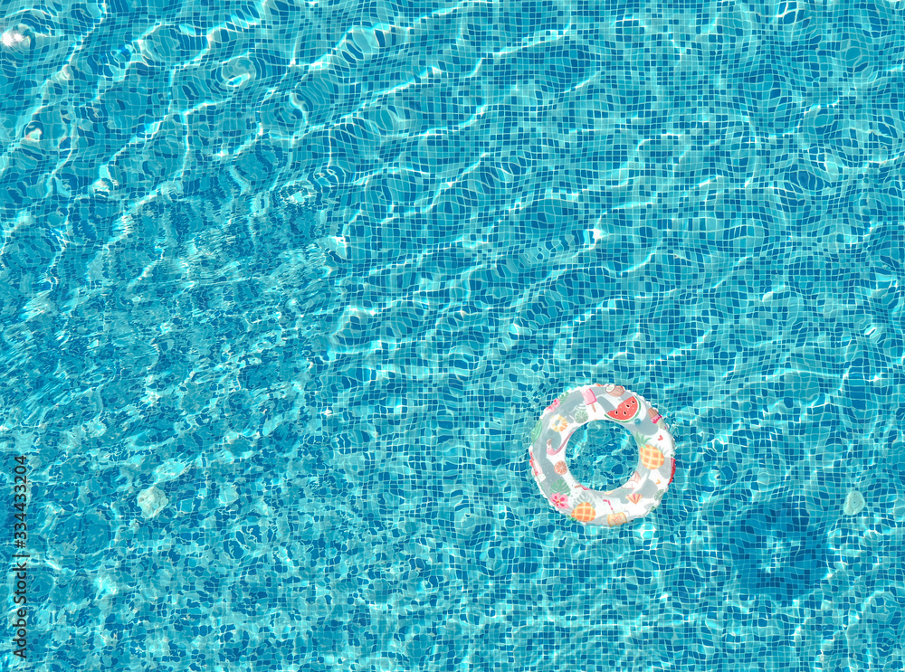 Safety equipment, Child Life buoy or rescue kid buoy floating in summer ...