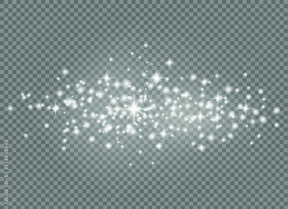 Falling stars effect on checkered background.Gold and silver glittering ...